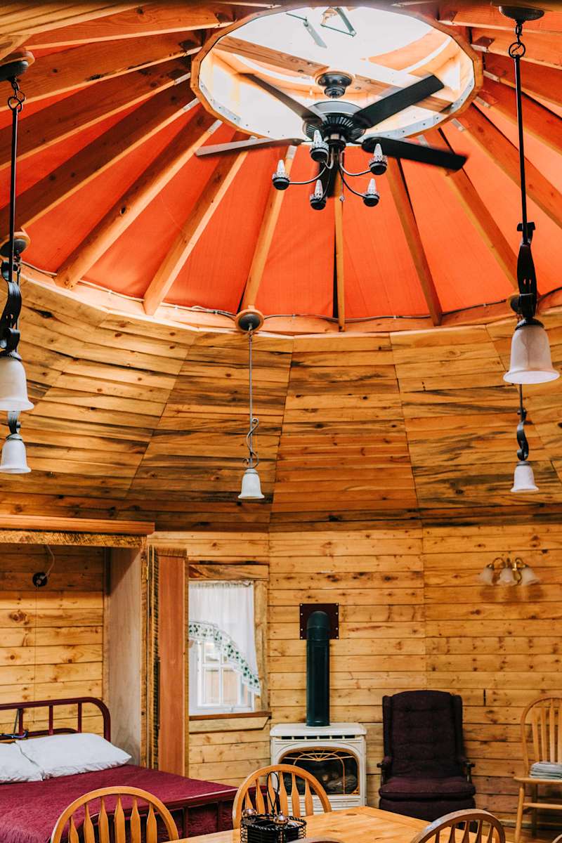 Ceiling/Dome Shot of Octadecagon Interior (The Yurt at Rivendell) : r ...